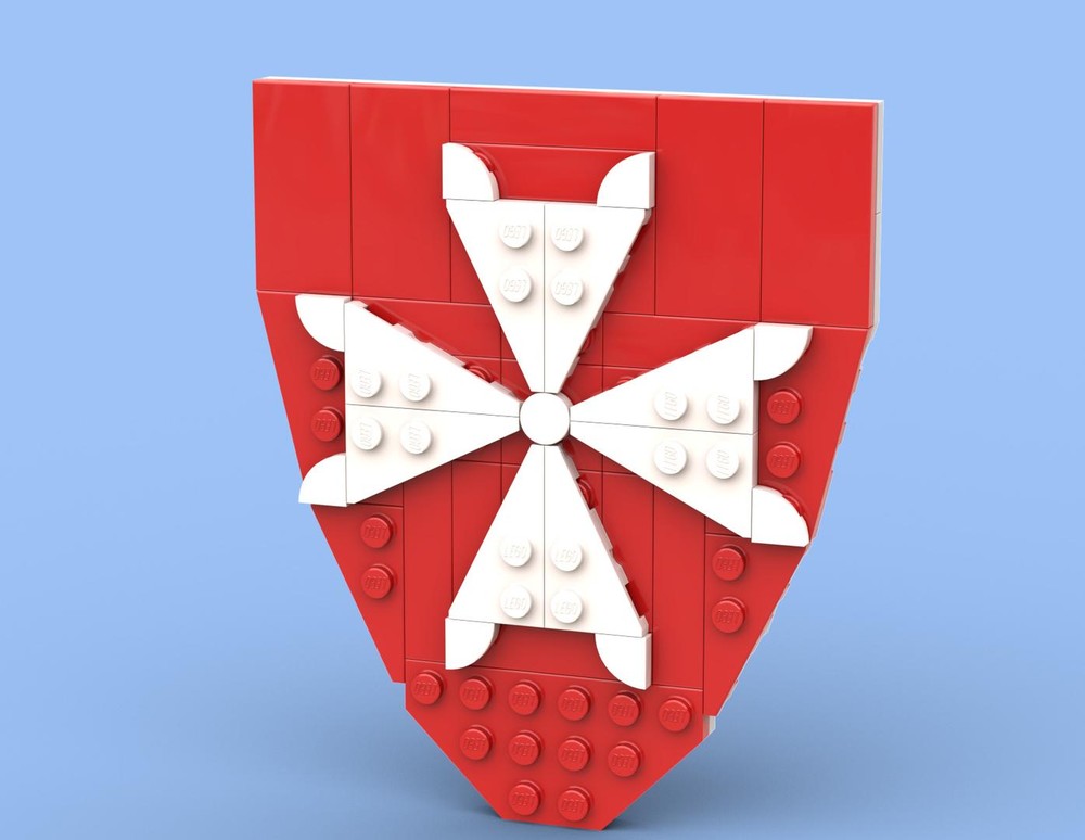 LEGO MOC Shield Cross 6:1 by SylvainLS | Rebrickable - Build with LEGO