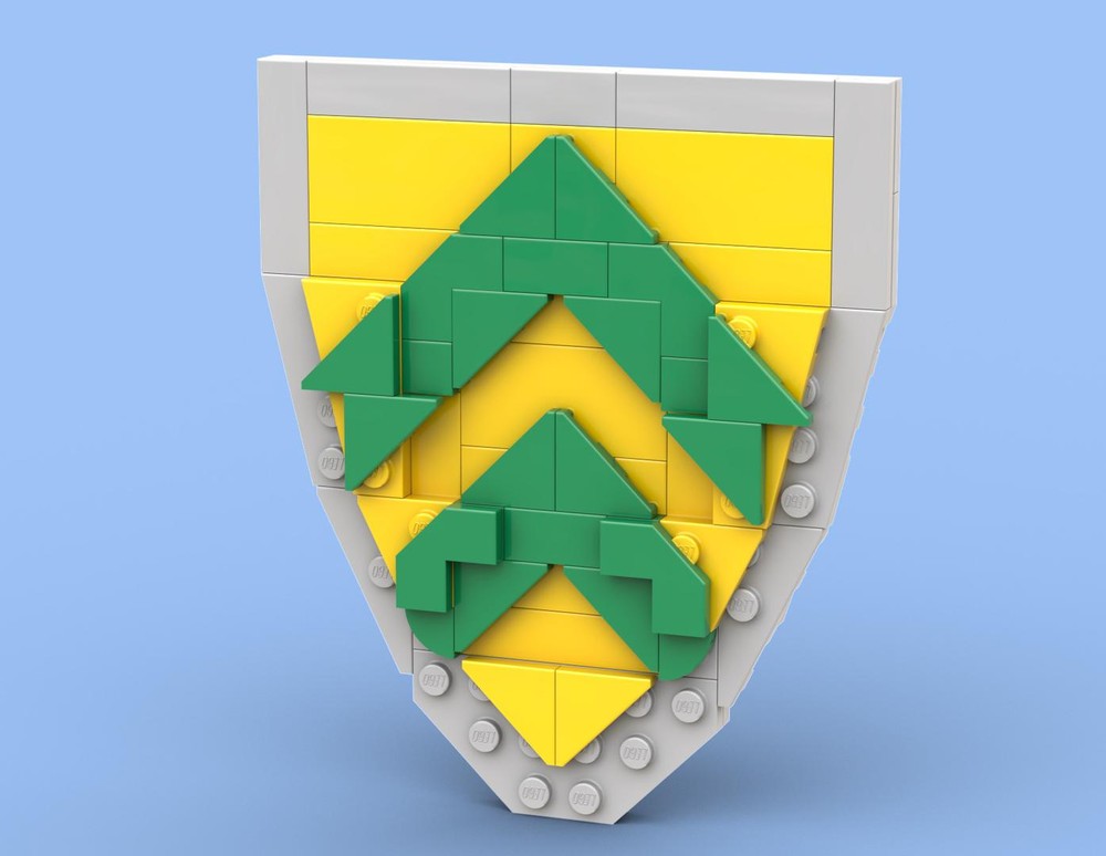 LEGO MOC Shield Chevrons 6:1 by SylvainLS | Rebrickable - Build with LEGO