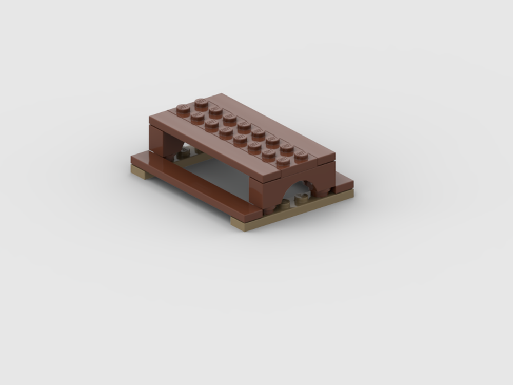 LEGO MOC Minifigure Picnic Table by Legoguy380 | Rebrickable - Build ...