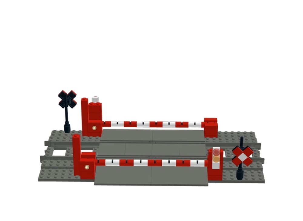 LEGO MOC Level crossing with barriers by SiKi22 | Rebrickable - Build ...