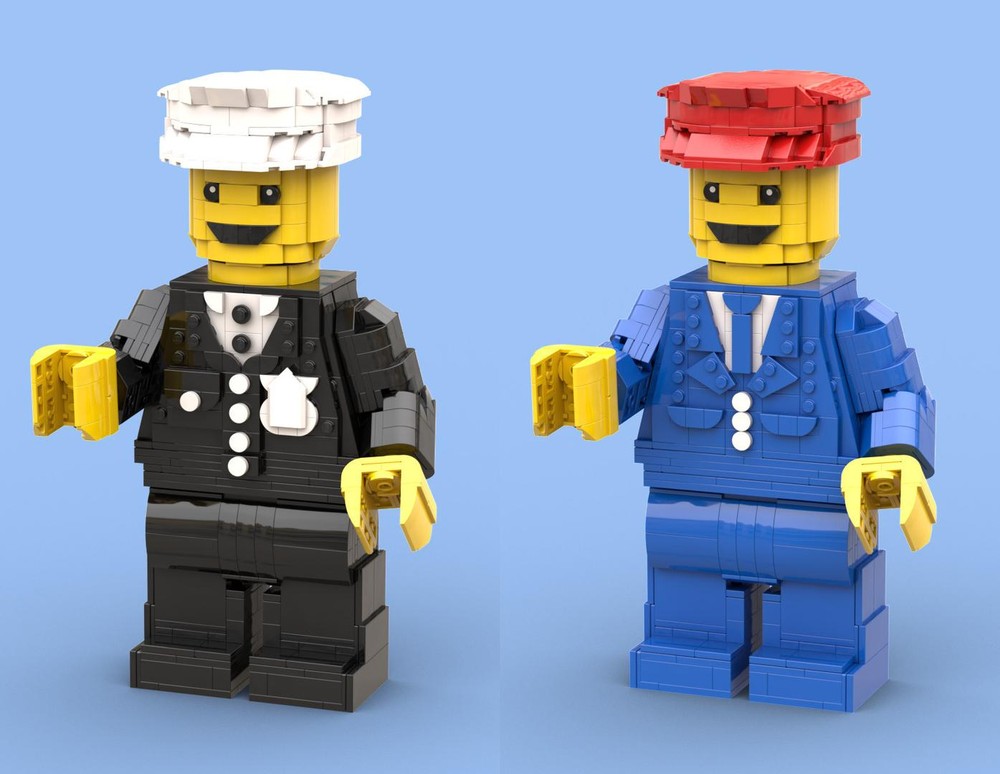 LEGO MOC-146149 Policeman / Train Driver 6:1 by SylvainLS | Rebrickable ...