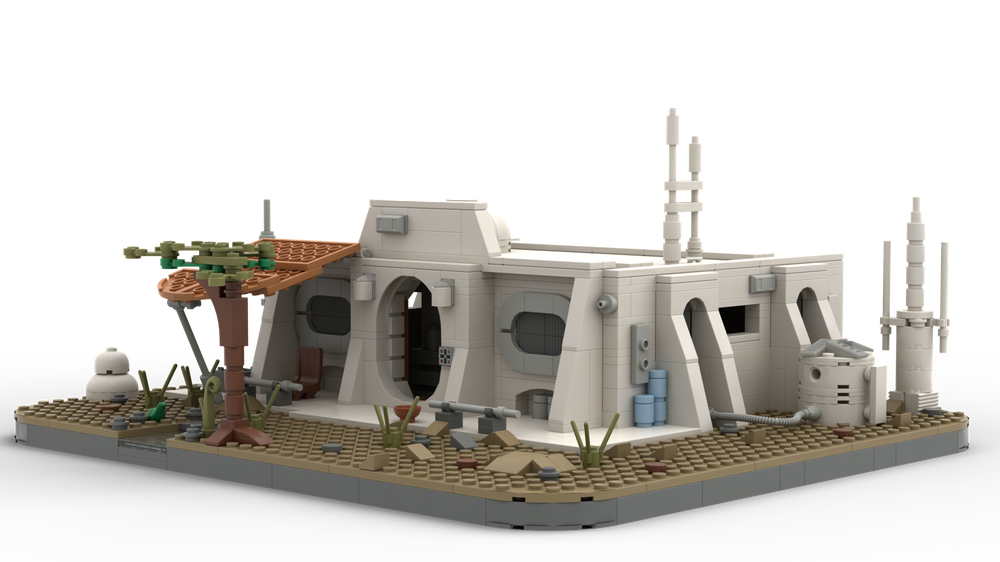 LEGO MOC Cabin on Nevarro, just outside of town by papaglop ...