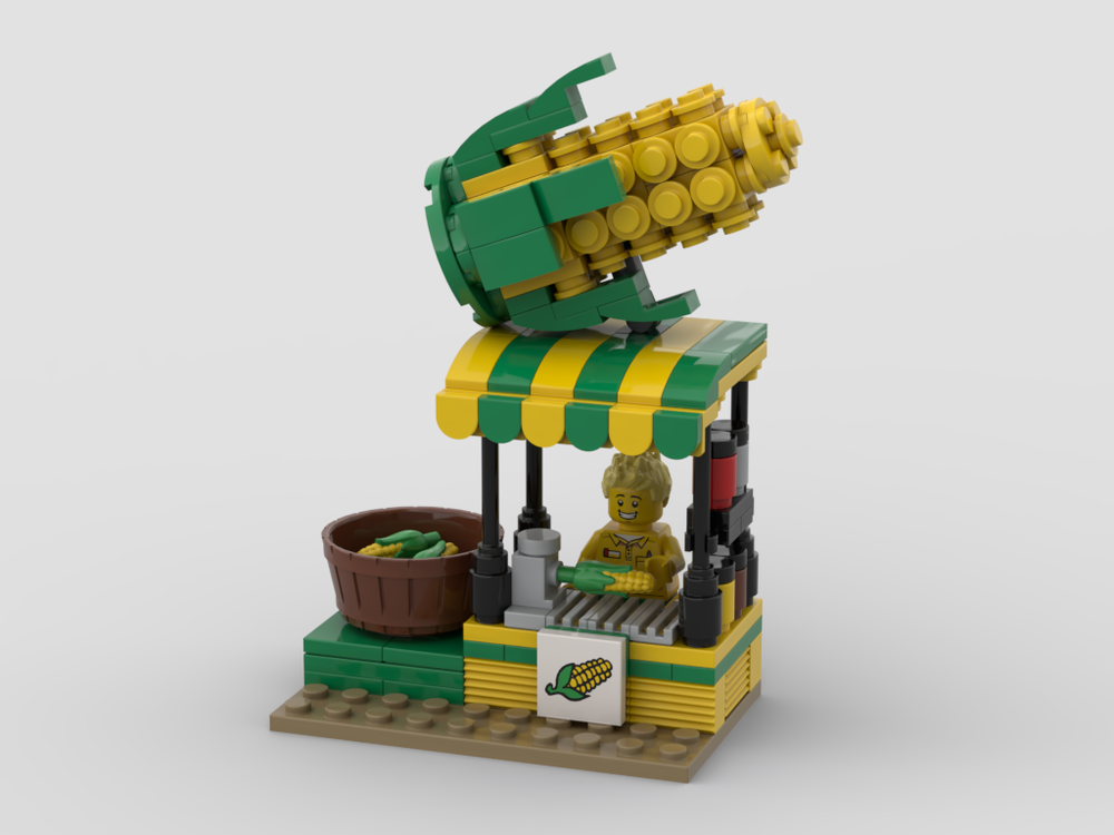 LEGO MOC Hot Corn Stand by gabizon | Rebrickable - Build with LEGO