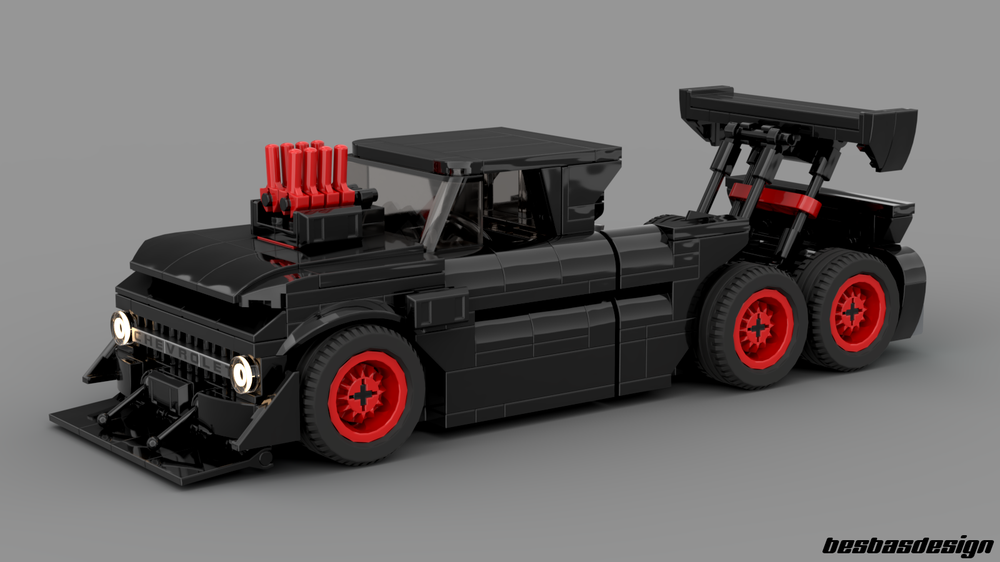 LEGO MOC C10 Slayer (six-wheeled 1965 Chevrolet C10) by besbasdesign ...