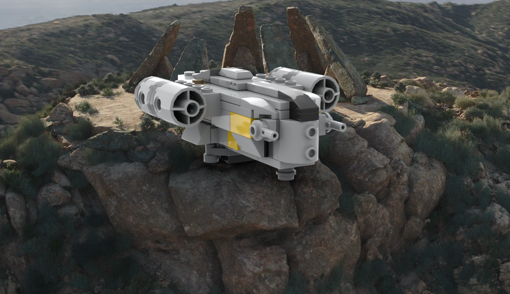 Lego Moc Micro Razor Crest By Dewottboi45 Rebrickable Build With Lego