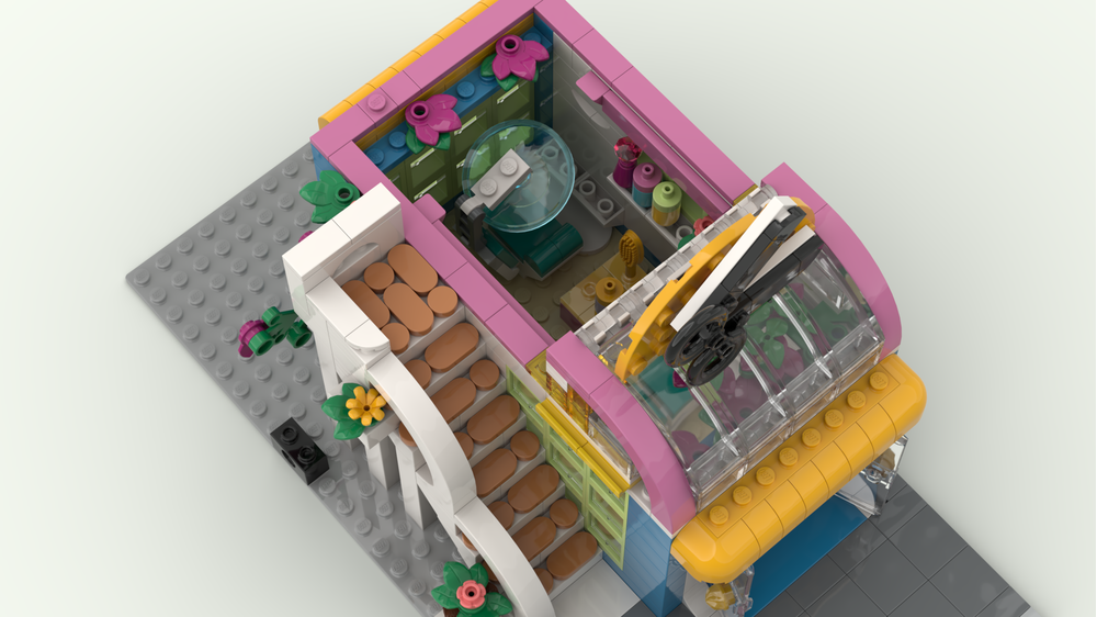 Lego Moc Friends Hair Salon Modular By Newbrick Rebrickable Build