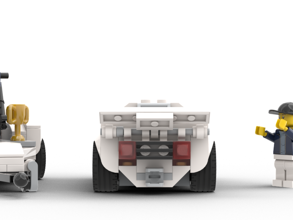 LEGO MOC Car with Dirt Bike Trailer by McLarry | Rebrickable - Build ...