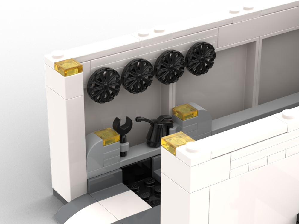 Lego Moc Speed Champions Garage By Mclarry Rebrickable Build With Lego
