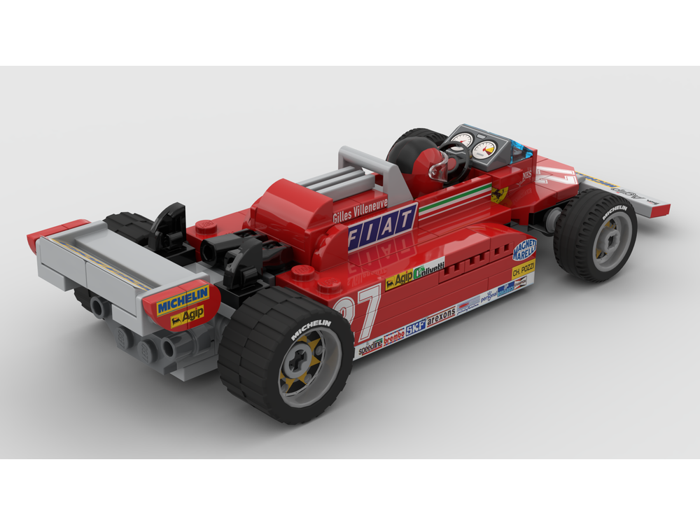 LEGO MOC Ferrari F126CK Turbo #27 - Gilles VIlleneuve - 1981 Monaco GP ...
