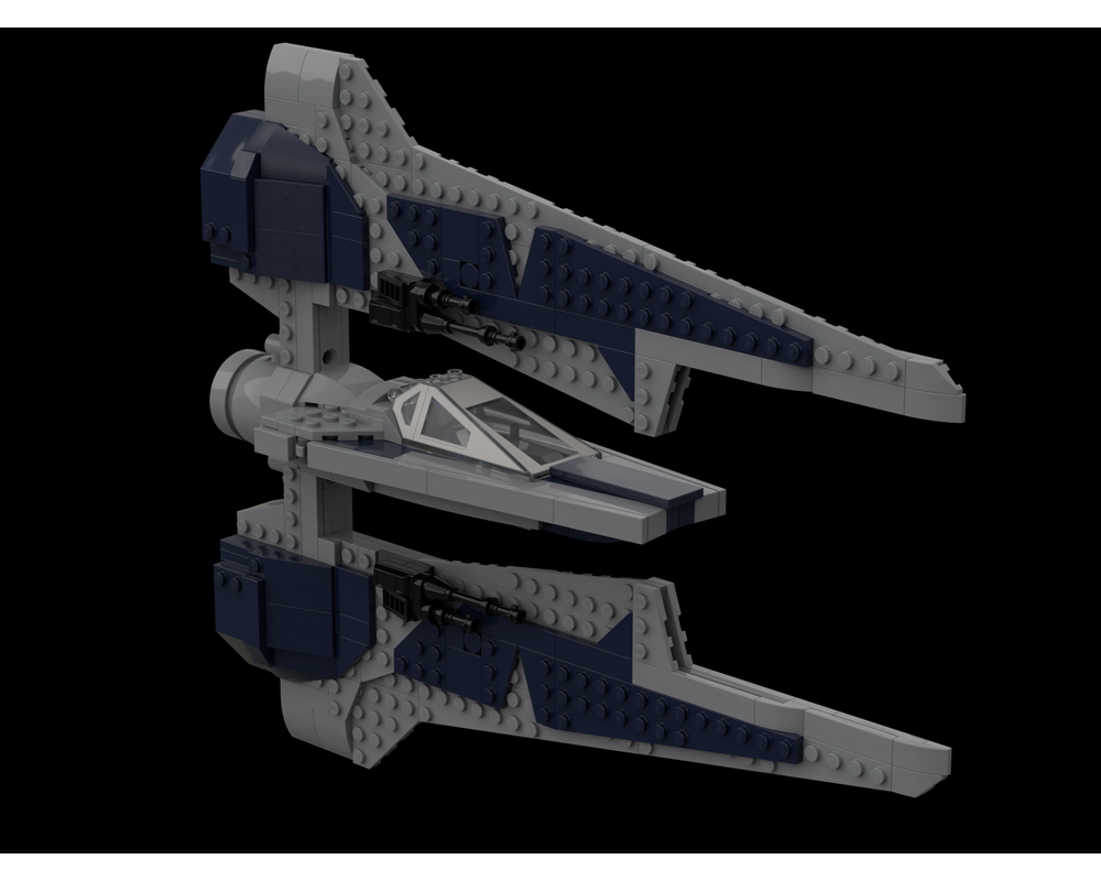 Lego Moc Mandalorian Fang Fighter By Lswfiend Rebrickable Build