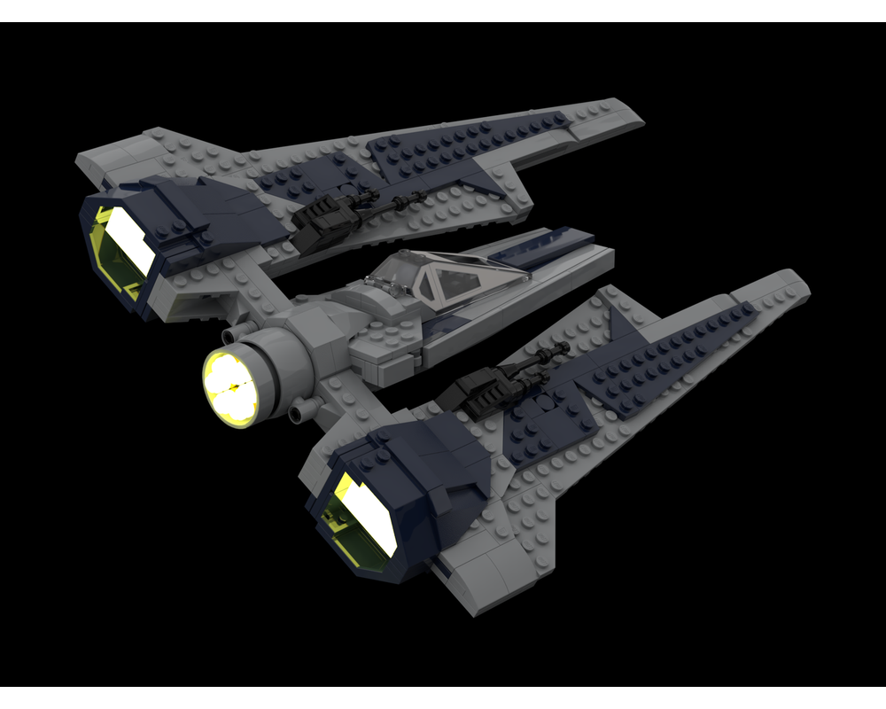 Lego Moc Mandalorian Fang Fighter By Lswfiend Rebrickable Build