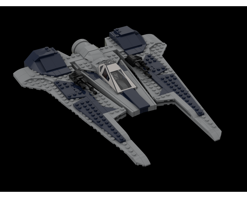 Lego Moc Mandalorian Fang Fighter By Lswfiend Rebrickable Build