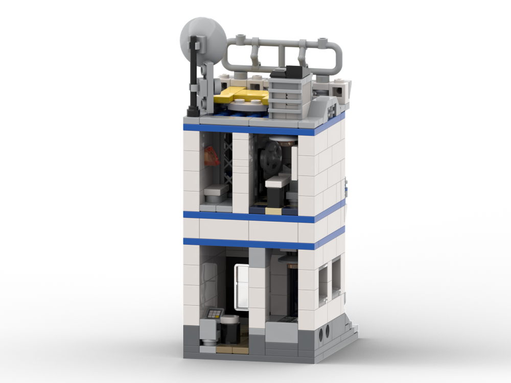 Lego Moc Police Station By Huebre Rebrickable Build With Lego