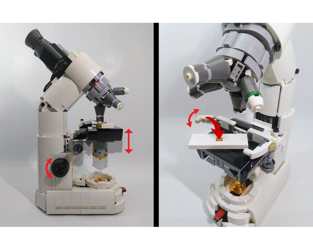 Lego Moc Compound Microscope By Krugaar Rebrickable Build With Lego