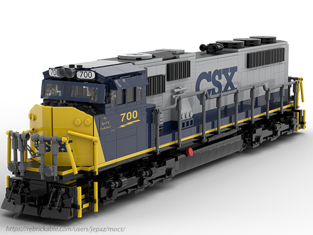 LEGO MOC SD70MAC CSX by jepaz | Rebrickable - Build with LEGO