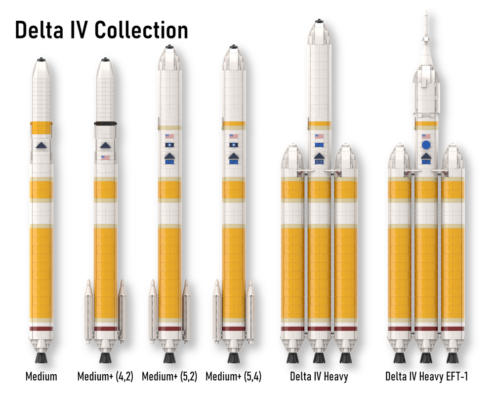 Lego Moc Delta Iv Medium Collection Saturn V Scale By 0rig0