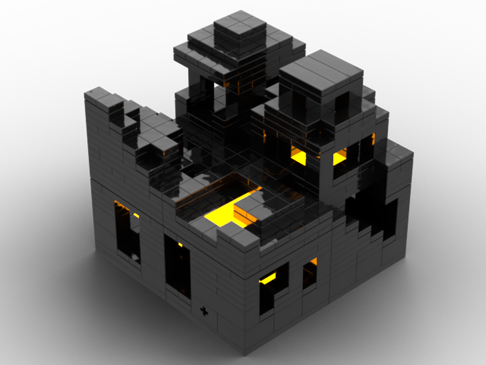 LEGO MOC Bastion Minecraft Micro World by Firelight360 | Rebrickable ...