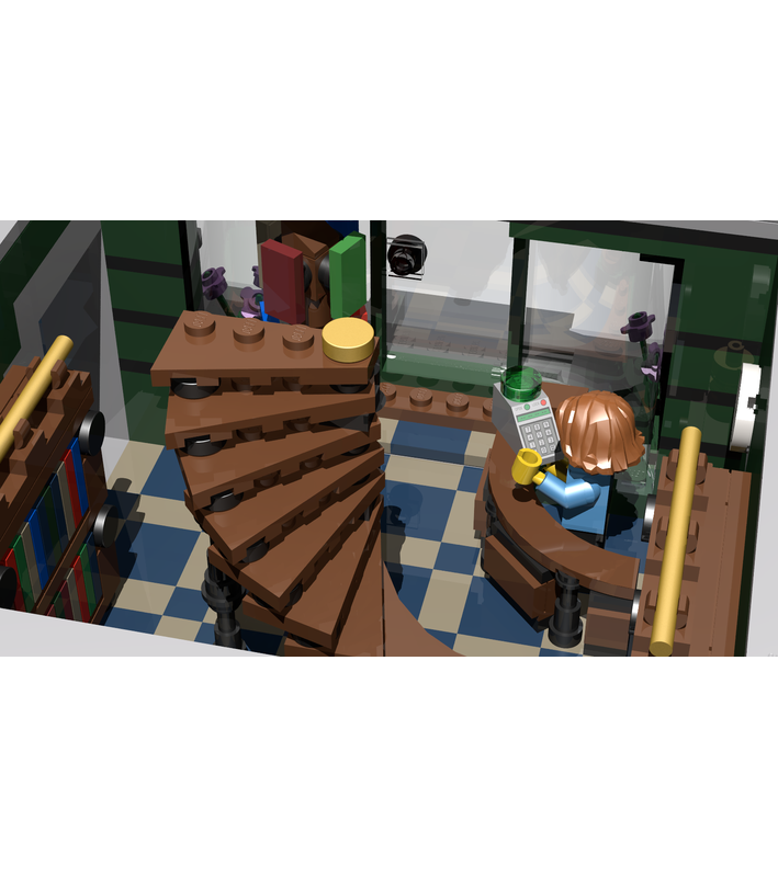 LEGO MOC Bookstore & Café by SkywardBrick | Rebrickable - Build with LEGO