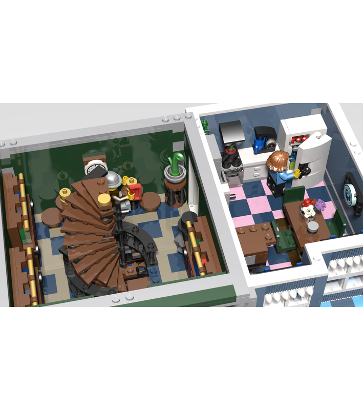 LEGO MOC Bookstore & Café by SkywardBrick | Rebrickable - Build with LEGO