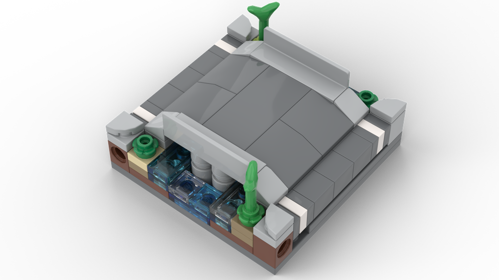LEGO MOC Microscale River Modules 8x8 Part3 Bridge by Glorfinkel ...