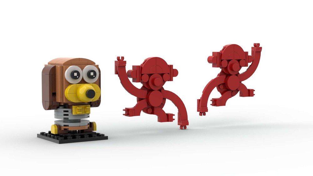 LEGO MOC Slinky Dog and Barrel of Monkeys (No Barrel LOL) (Toy Story ...