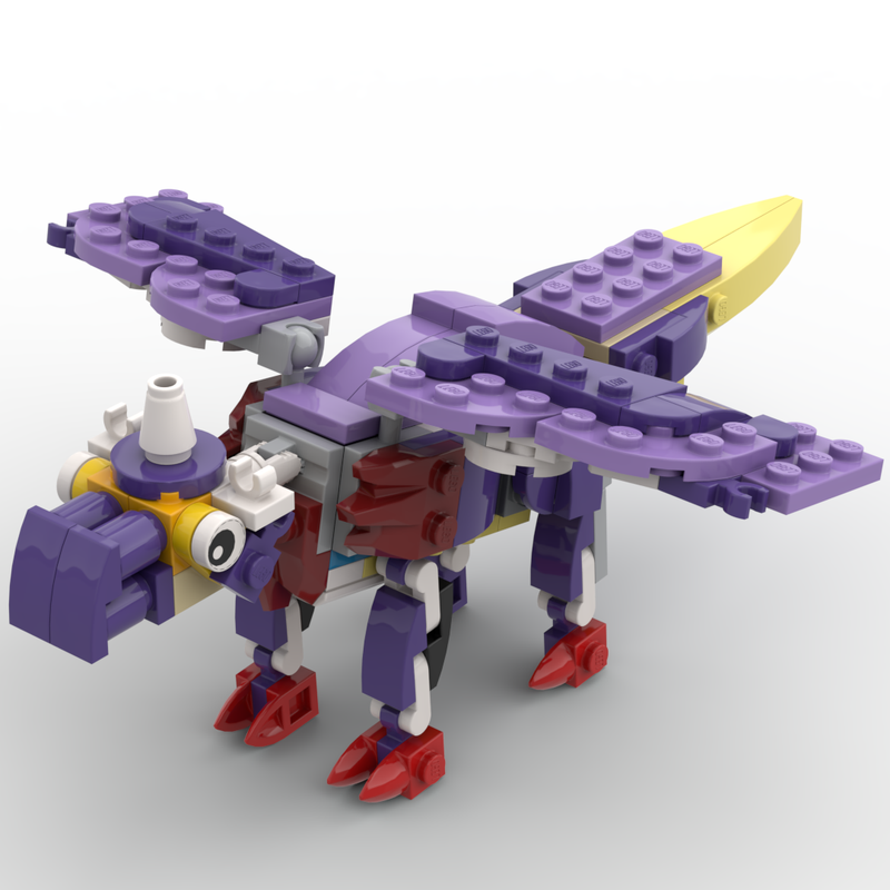 LEGO MOC Purple Dragon by BobTheMadCow | Rebrickable - Build with LEGO