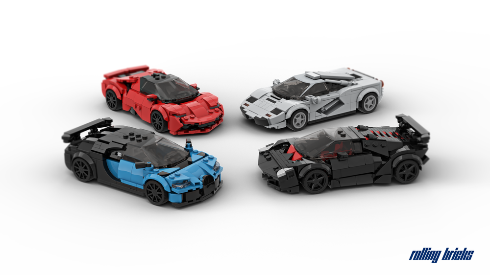 LEGO MOC Hypercar bundle - Bugatti, Lamborghini, Ferrari, McLaren by ...