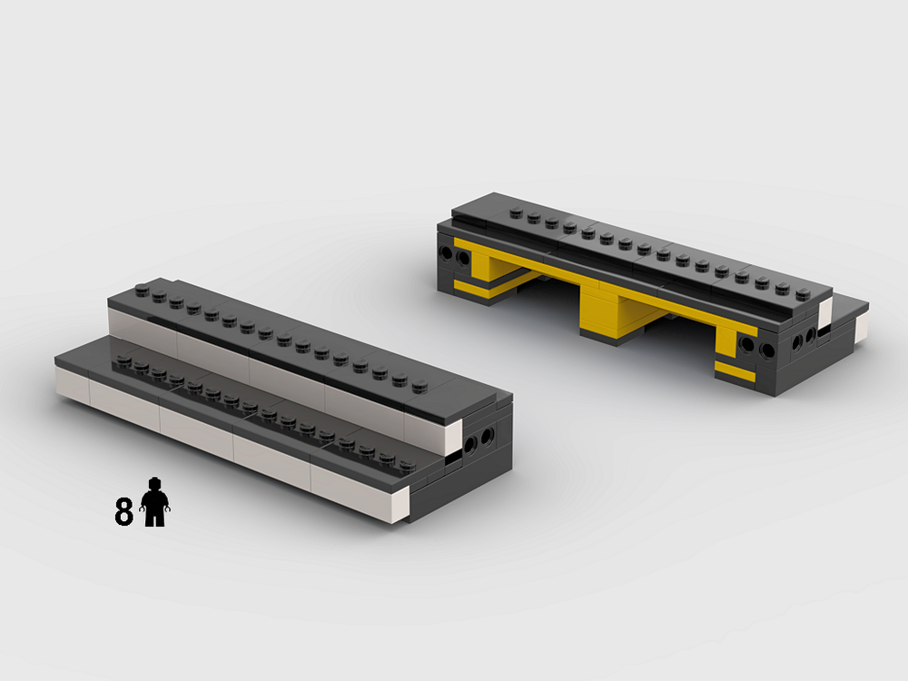 Lego Moc 16 Minifigure Modular Display Stand By Jayfields Rebrickable