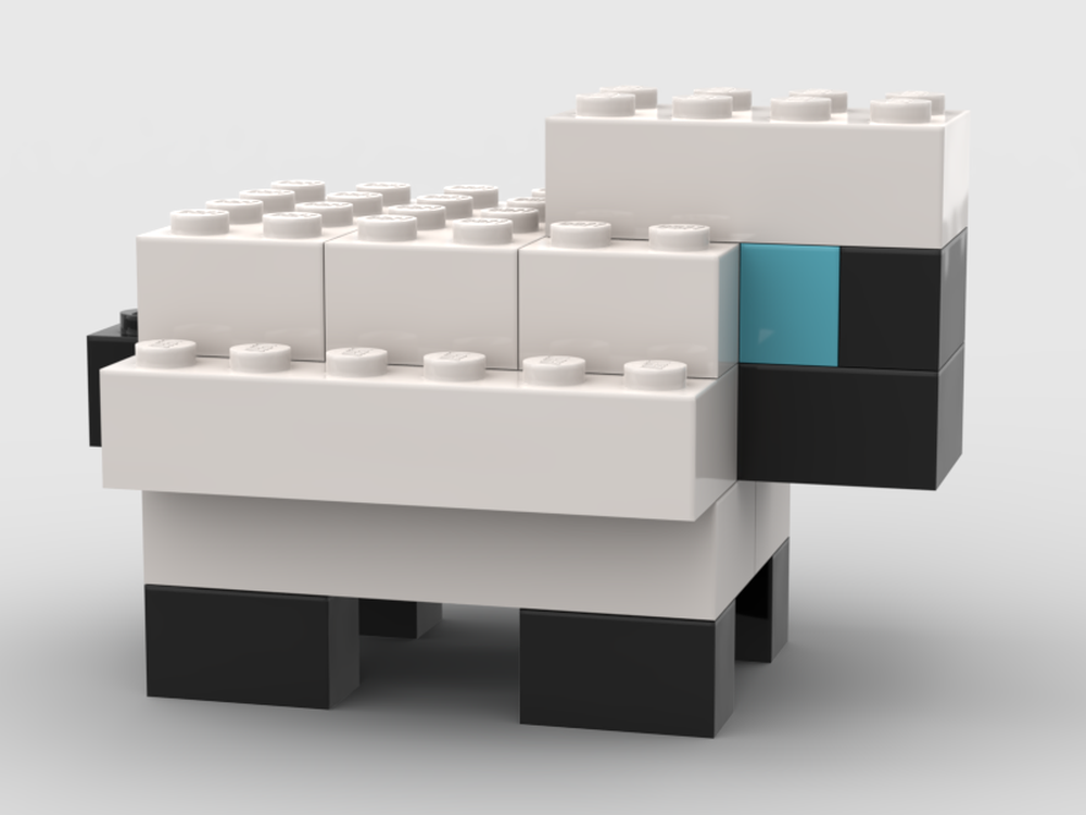 LEGO MOC 11030 - sheep by Stoeptegel | Rebrickable - Build with LEGO