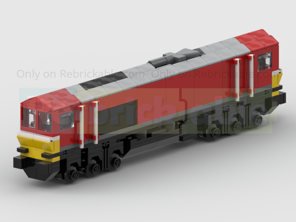 LEGO MOC 4-Wide Class 66 Diesel Locomotive Train In Deutsche Bahn (DB ...