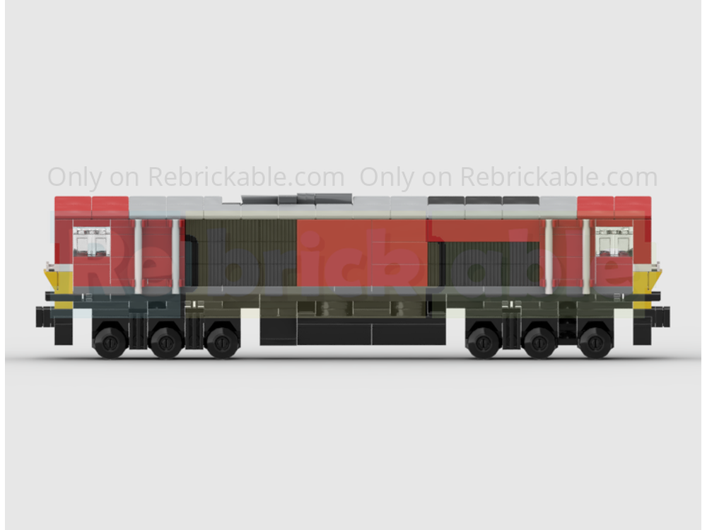 LEGO MOC 4-Wide Class 66 Diesel Locomotive Train In Deutsche Bahn (DB ...