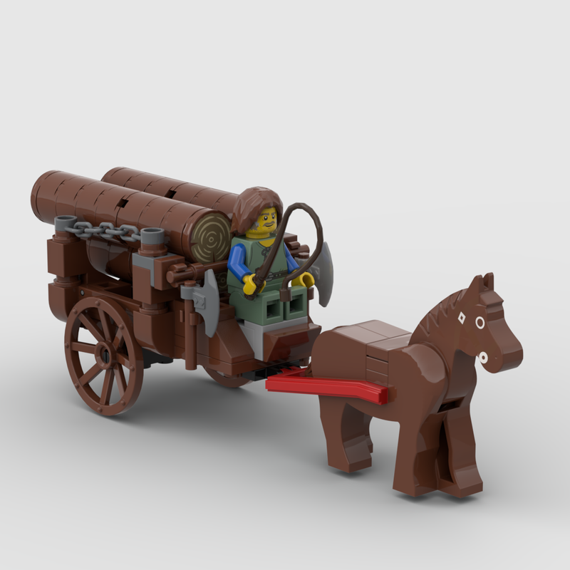 LEGO MOC Lumberjack Wagon by setoryd | Rebrickable - Build with LEGO