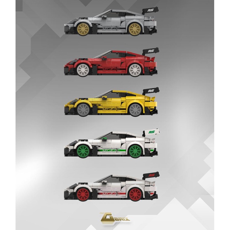 LEGO MOC Porsche 911 (992) GT3 RS - LBG/Red/White/Yellow by thegbrix ...