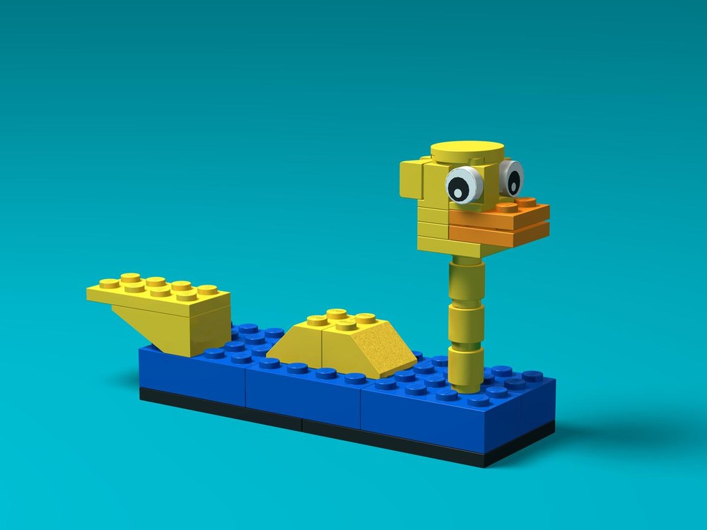 LEGO MOC Loch Ness Duck by Camobricktape | Rebrickable - Build with LEGO