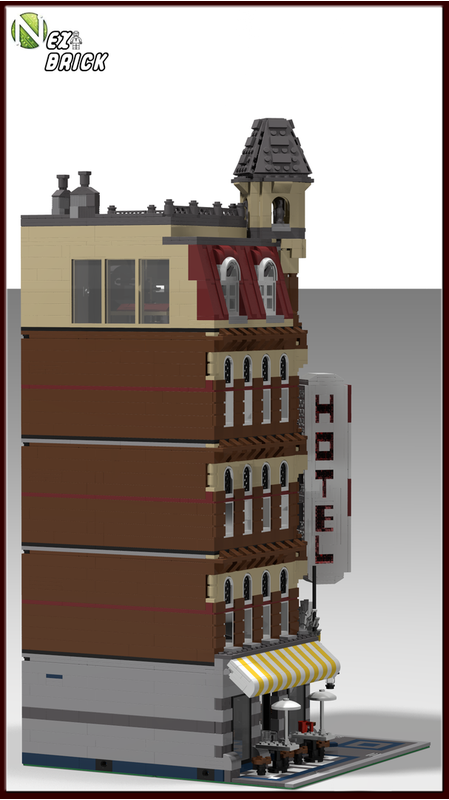 LEGO MOC Cafe Corner Expanded by CyberLogic | Rebrickable - Build with LEGO