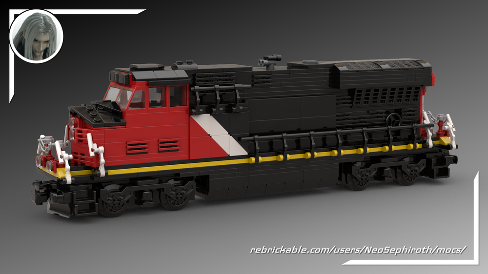 LEGO MOC CN GE ET44AC by NeoSephiroth | Rebrickable - Build with LEGO