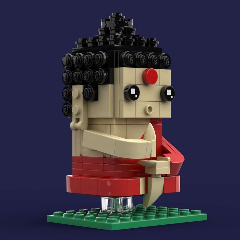 LEGO MOC Buddha Brickheadz by Desibricks | Rebrickable - Build with LEGO
