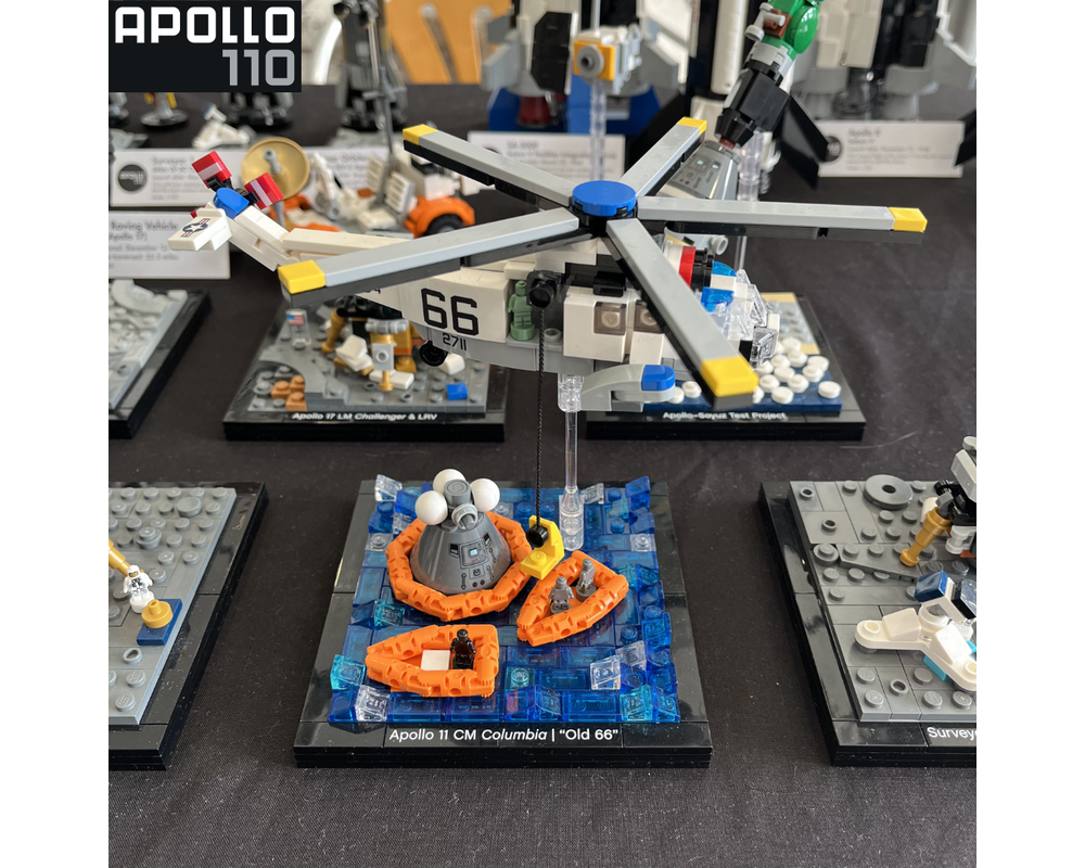 LEGO MOC Apollo 11 Recovery Diorama - CM 'Columbia' & Helicopter 66 [1: ...