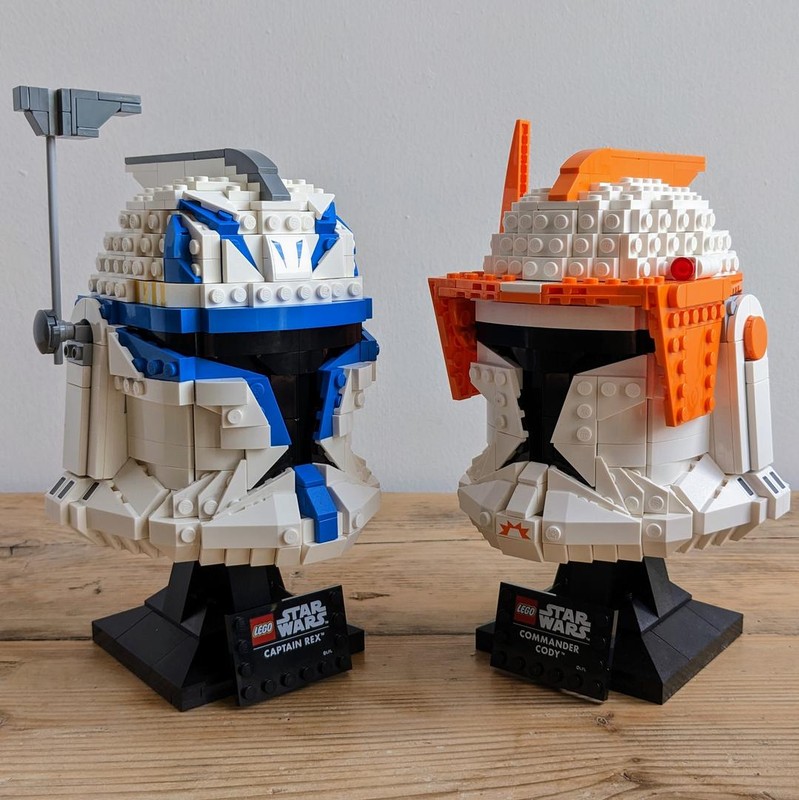 Lego Moc Phase 1 Captain Rex Helmet Cody Mod By Glenntanner55
