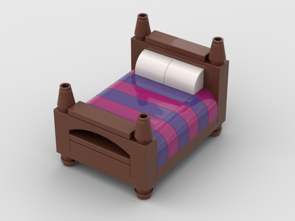 LEGO MOC queen bed by EBbuilds | Rebrickable - Build with LEGO