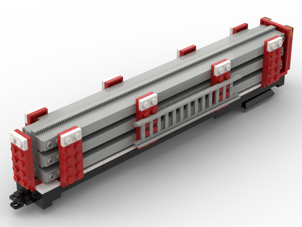 LEGO MOC Monorail Construction and Maintenance Vehicle v2 (Red) by ...