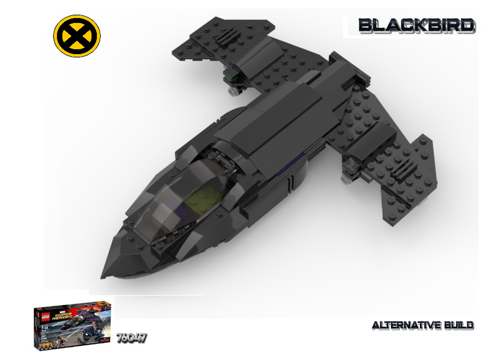 LEGO MOC-146882 Blackbird - 76047 Black Panther jet Alternative build ...