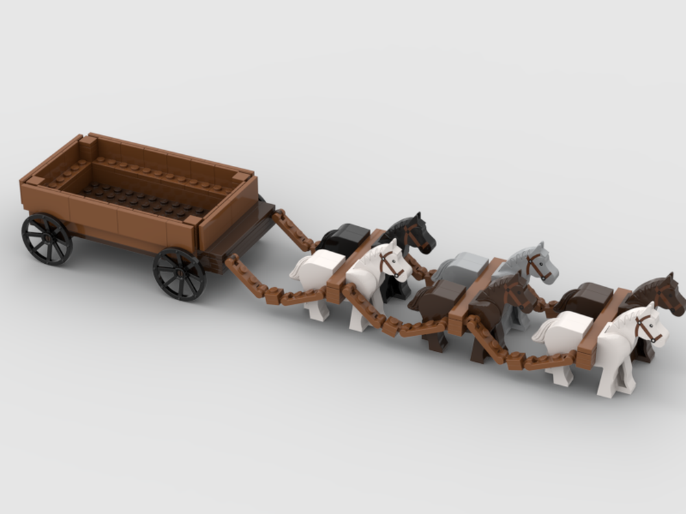 LEGO MOC Horse and cart by Cackles111 | Rebrickable - Build with LEGO