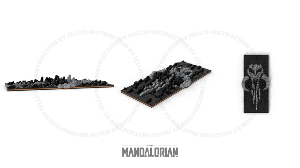 Lego Moc The Planet Mandalore Background Standmythosaur Shape Stand
