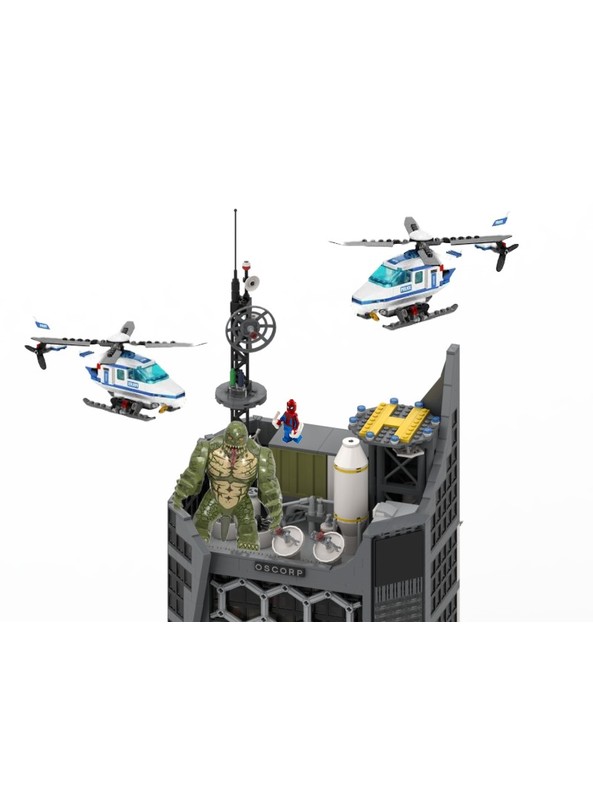 LEGO MOC Amazing Spider-Man Oscorp Tower by Legofan21 | Rebrickable ...
