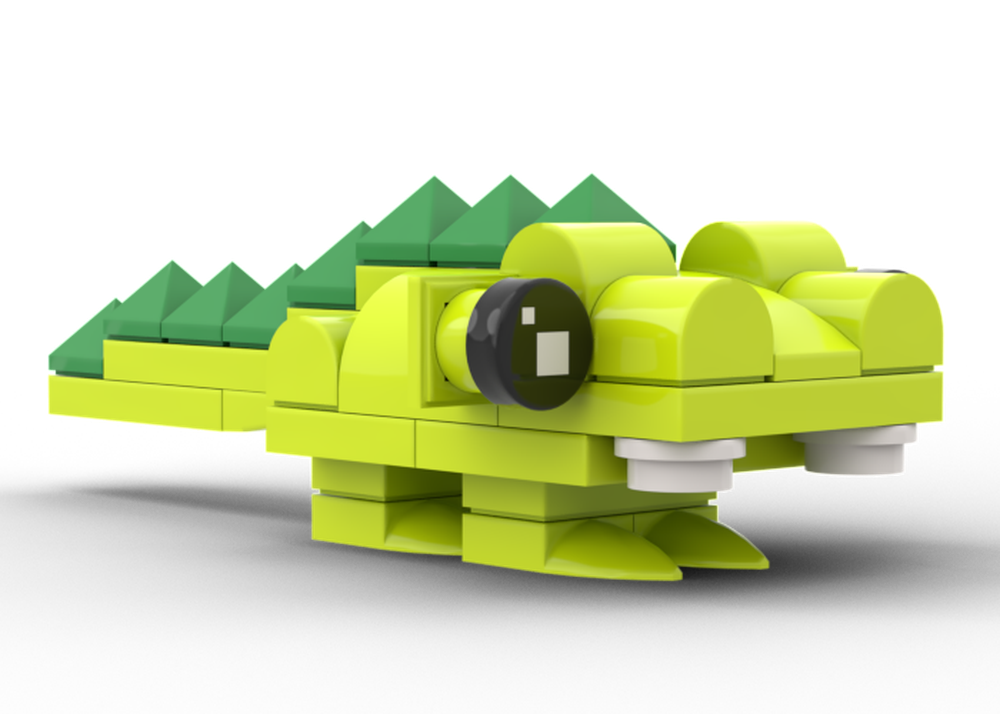 LEGO MOC Baby Crocodile by Space_Steave | Rebrickable - Build with LEGO