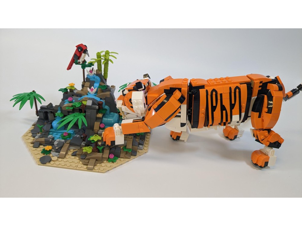 Lego Moc Majestic Tiger Expanded Habitat By Andrewfanoflego