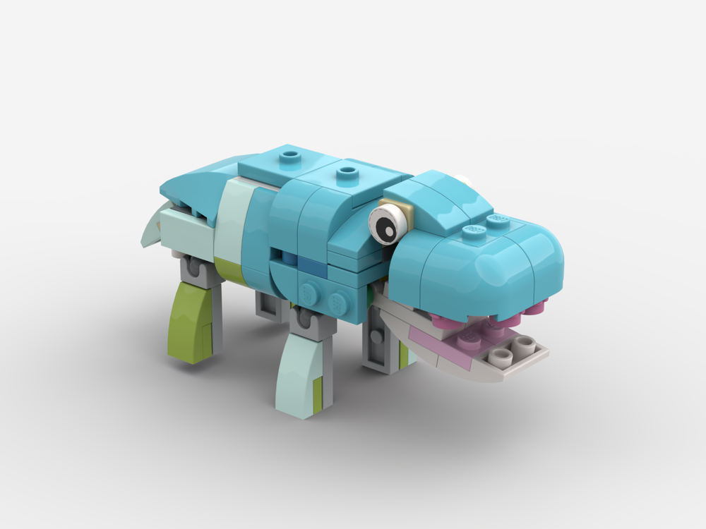 LEGO MOC 31128 Hippo by noamu | Rebrickable - Build with LEGO
