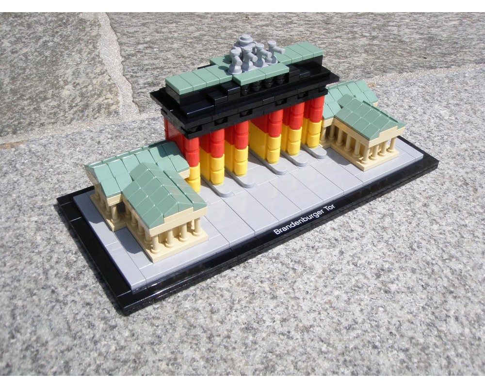LEGO MOC-14701 Brandenburg Gate in german colours (Architecture 2018 ...
