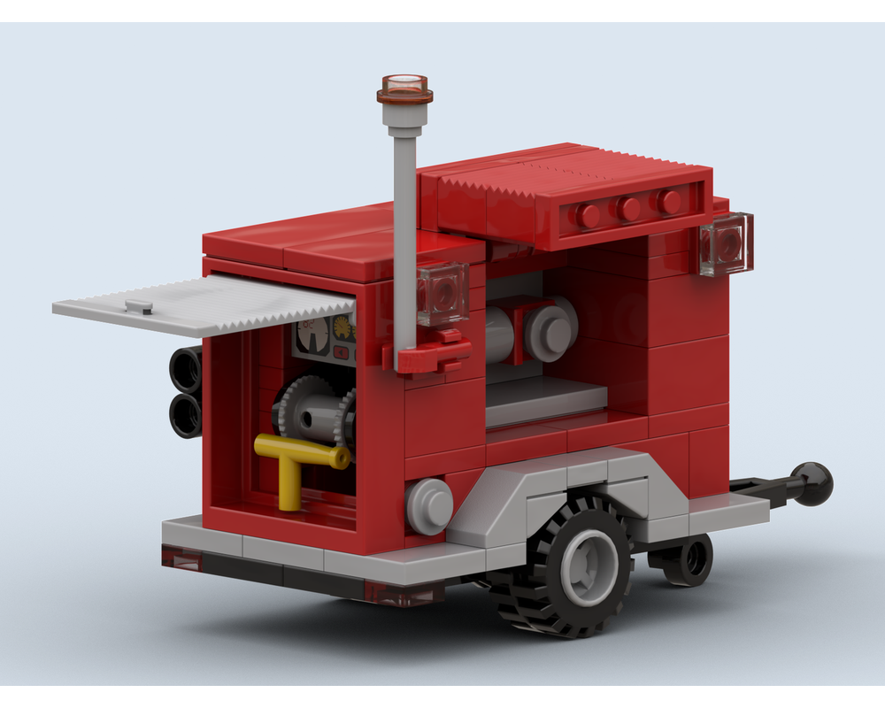 Lego Moc Dutch Fire Off Road Vehicle With Trailer By Mausbricks